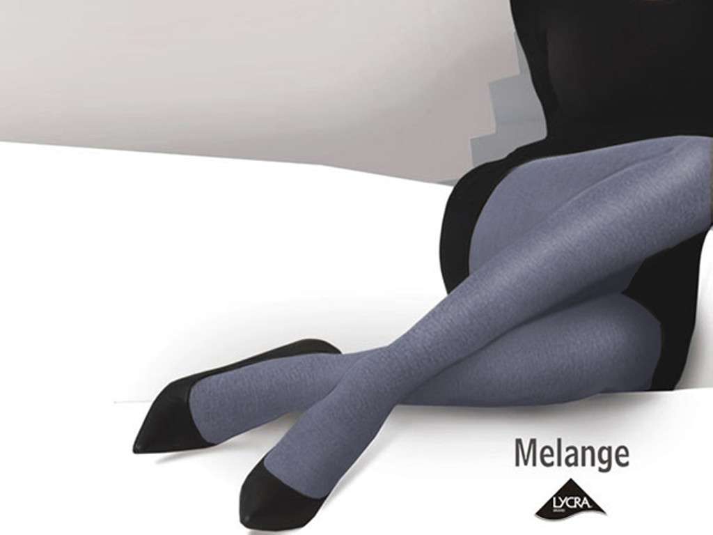 Smooth warm tights Adrian 40 bottom grey