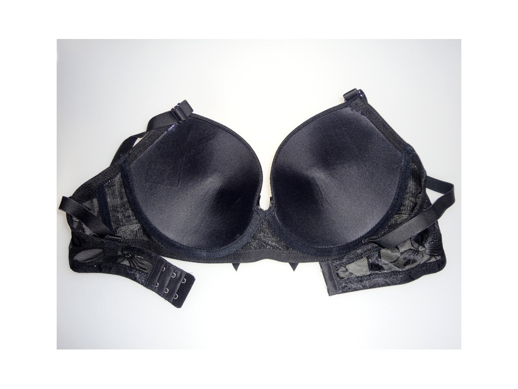 BLACK BUST MODELLING BRA